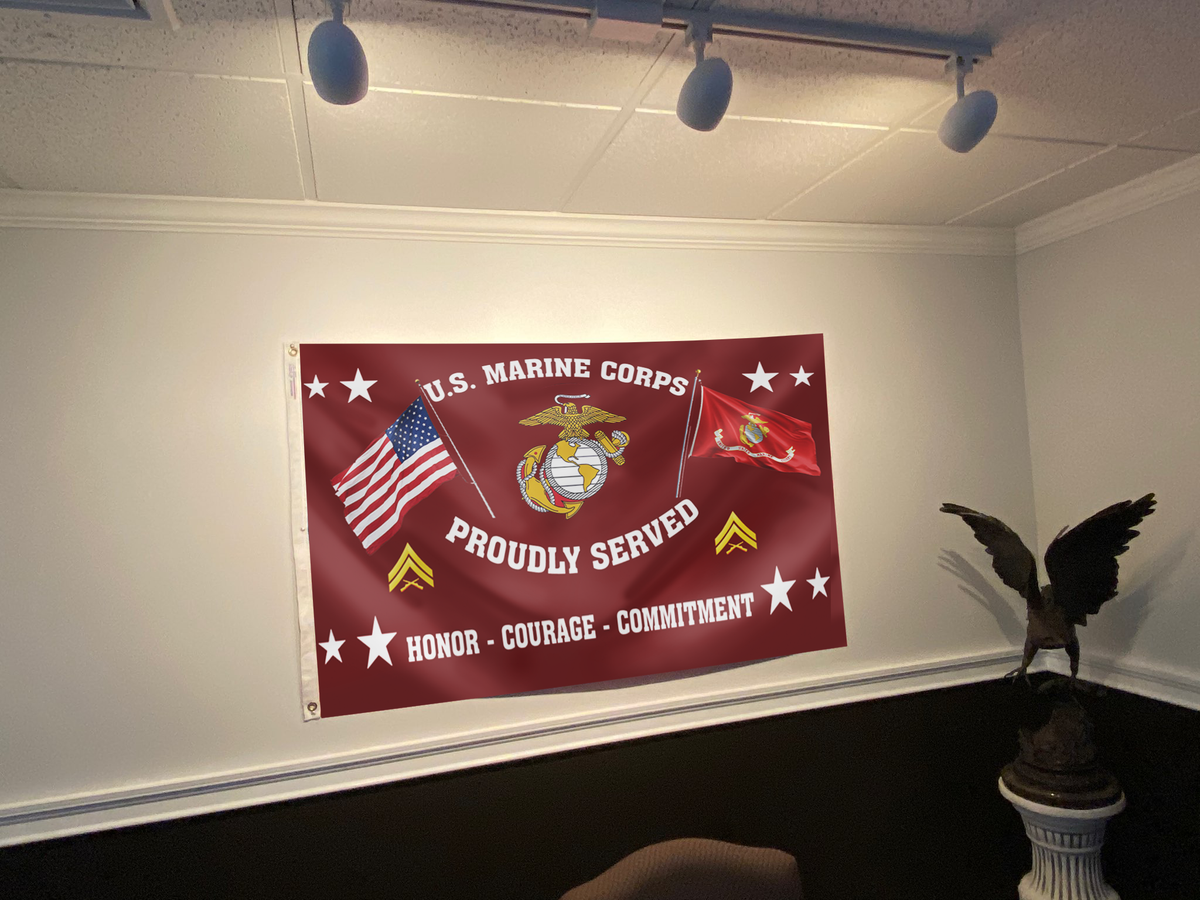United States Marine Corps - Corporal Flag – Respect The Look