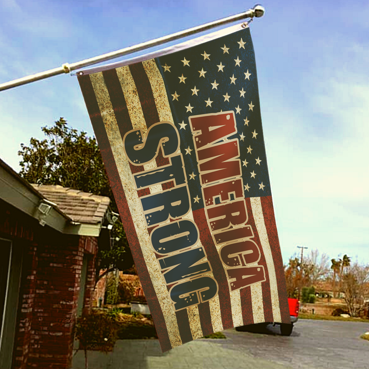 Vintage America Strong Flag – Respect The Look
